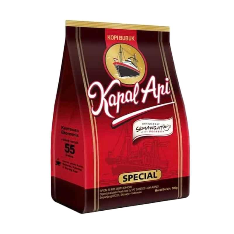 Promo Kapal Api Special Merah Kopi Bubuk Instan [380 g] Diskon 7% di ...