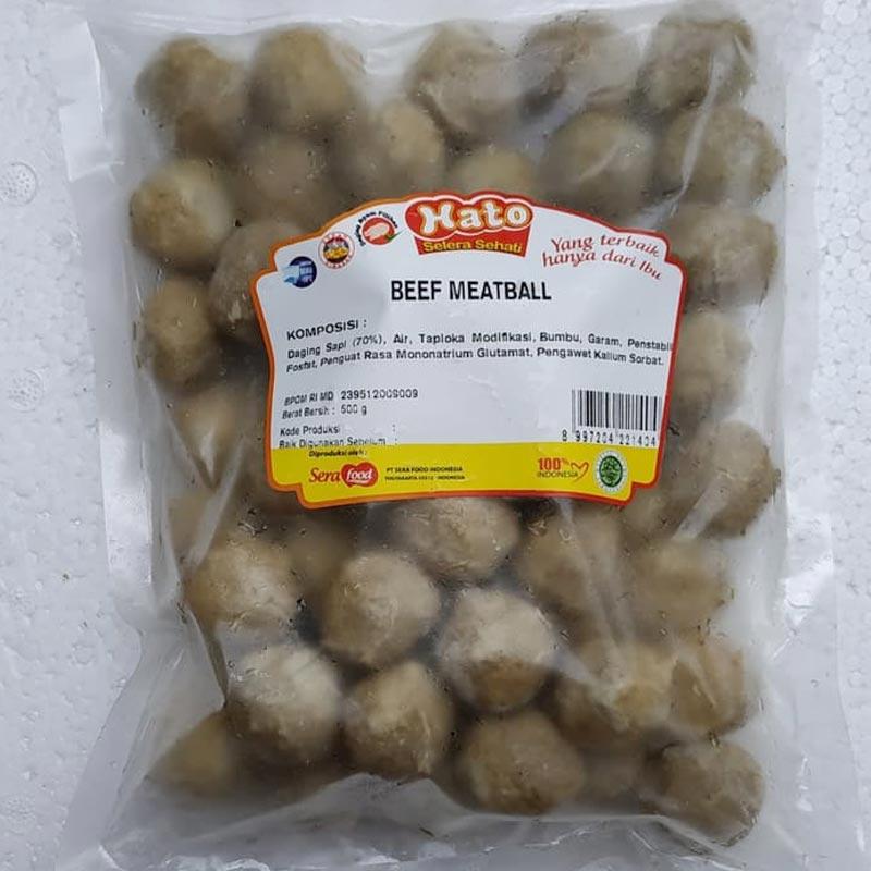 Jual Hato Beef Meat Ball Bakso [10 g/ Kemasan 500 g] di Seller Hato.id ...