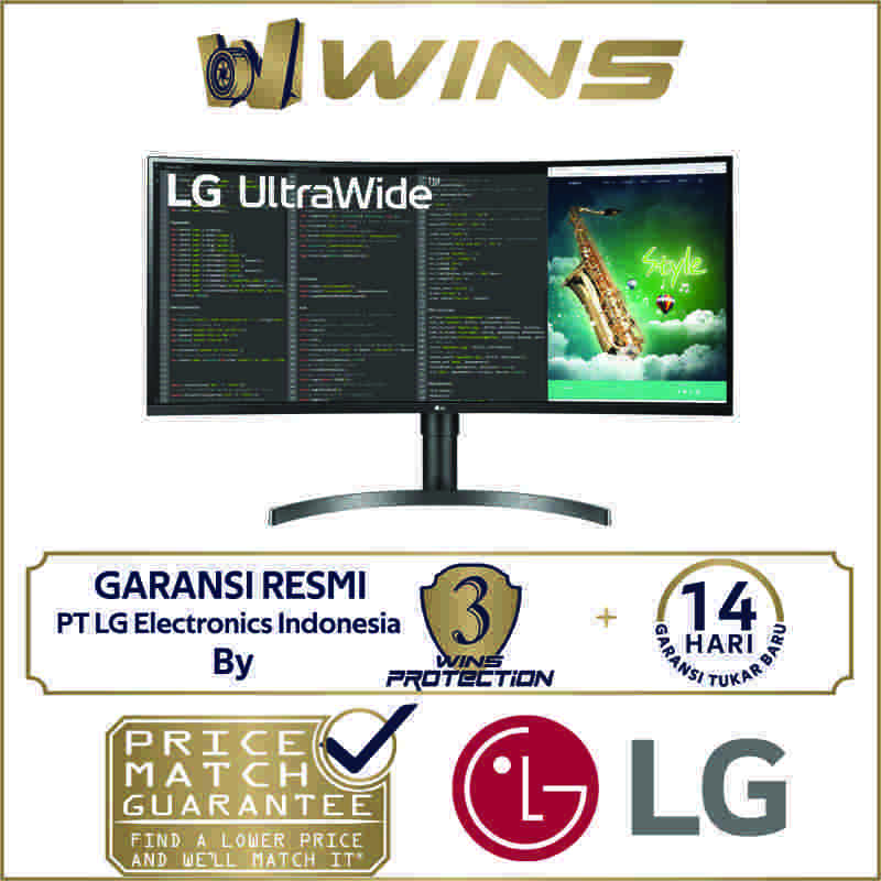 Jual Lg 35wn75c-b Ati Monitor Curved 35 Ultrawide Qhd Hdr Va Amd ...