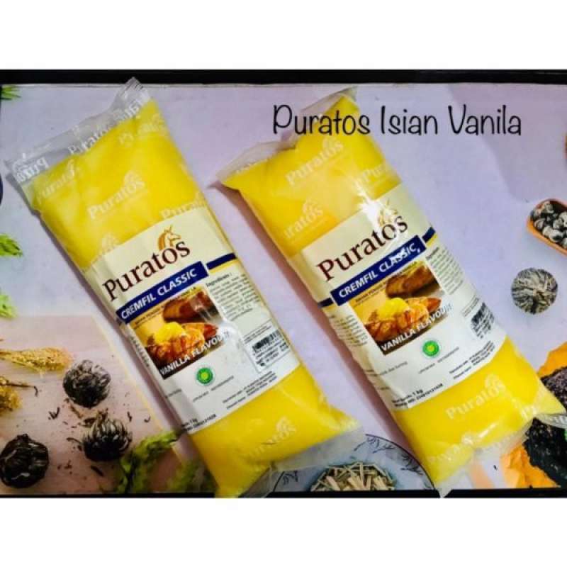 Jual Puratos Cremfil Classic Bahan Pengisi Roti 1kg Rasa Vanila Durian ...