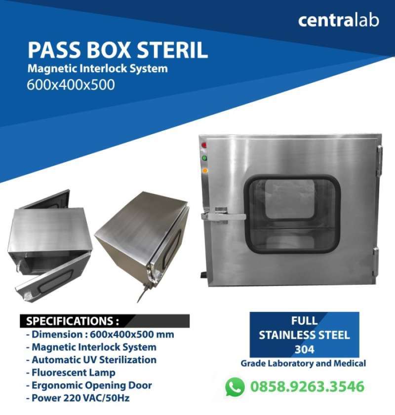Jual Pass Box Passbox Steril Stainless Steel 304 - Magnetic System Di ...