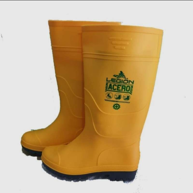 Promo Sepatu safety boot kuning non besi wing on Legion acero Diskon 23 ...