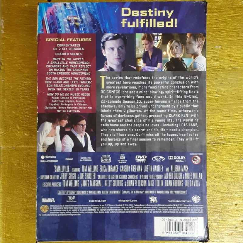 Jual Dvd Original Film Smallville . Season 10 . Isi 6 Disc . Di Seller ...