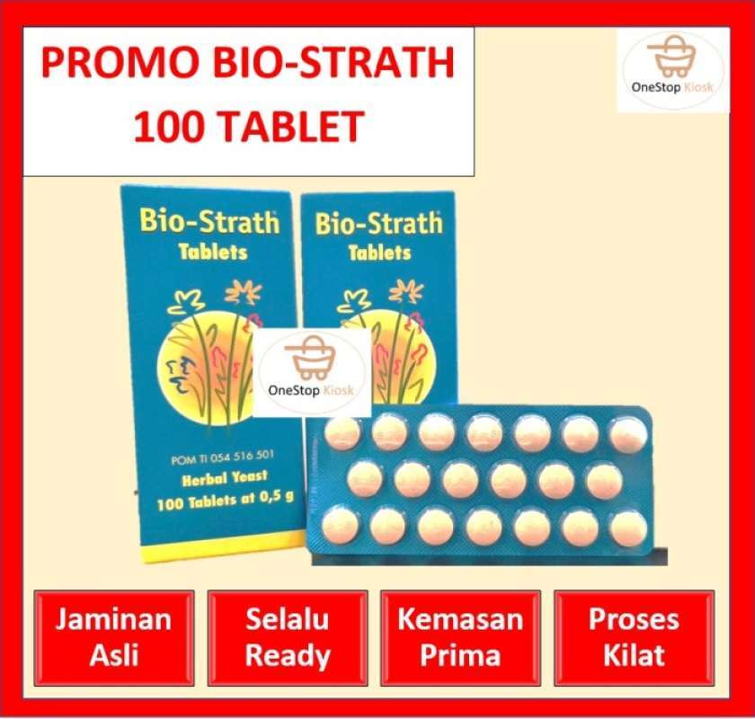 Promo no brand Bulan Ini Aja Kak! Bio Strath Tablet - Herbal Yeast ...