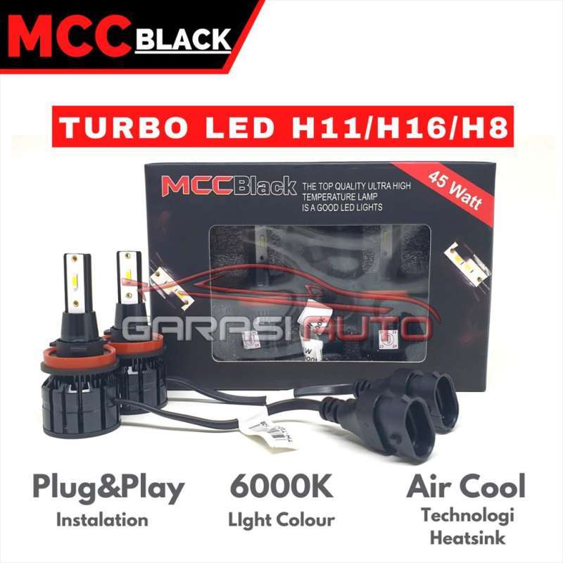 Promo Lampu Turbo Led H11 H16 H8 Fog Lamp Bohlam Foglamp Putih 6000k ...
