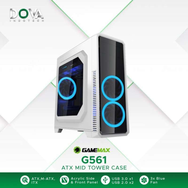 Jual Gamemax G561 Putih Casing PC di Seller NEW VISION - Pondok Kopi, Kota Jakarta Timur | Blibli