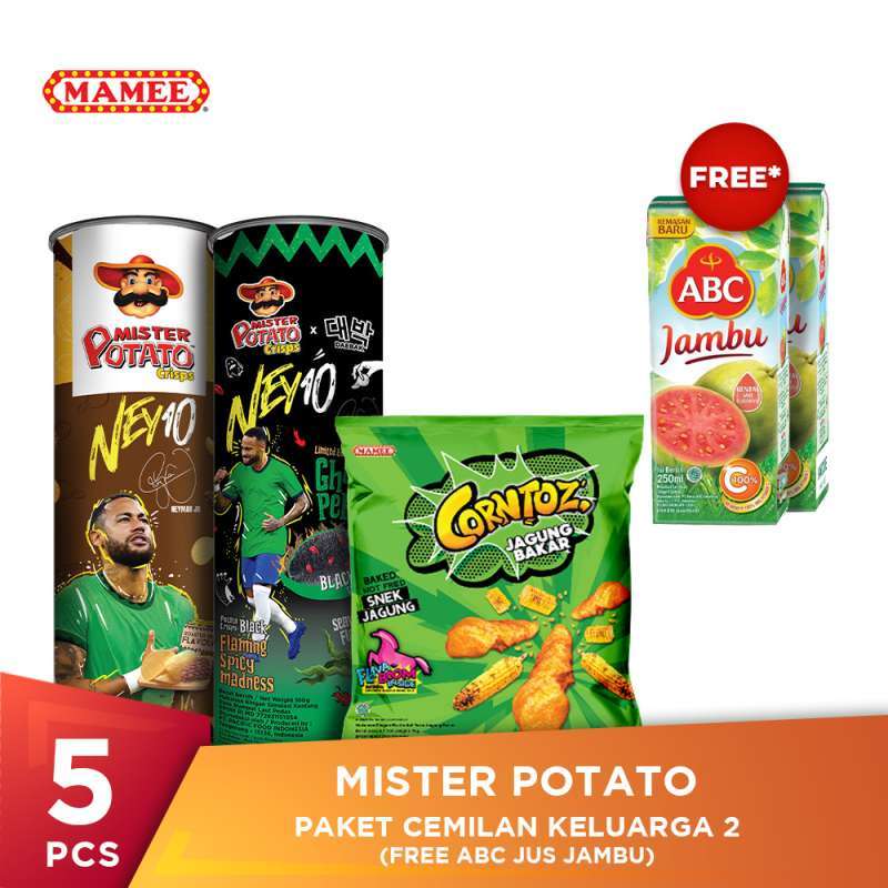 Jual Mister Potato Paket Cemilan Keluarga 2 (Free ABC Jus Jambu) di ...