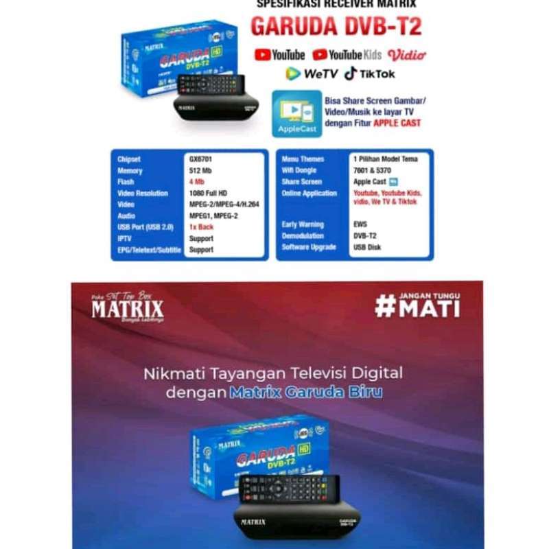 Jual Set Top Box Matrix Garuda di Seller KING DURIAN 84 - Kota Depok ...