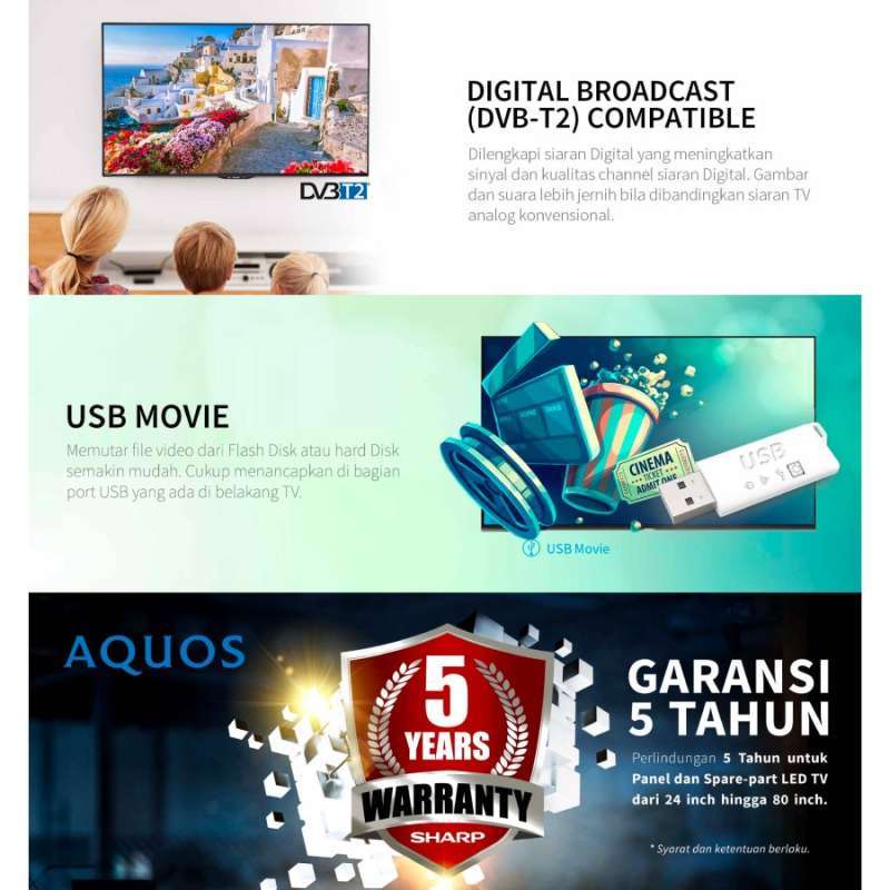 Jual Sharp 42 Inch Led Tv 2t-c42df1i Di Seller Sharp Mobile Official ...