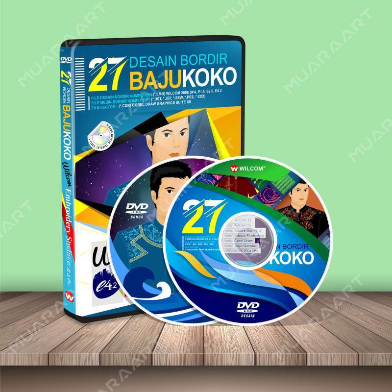 Jual Dvd Bundle Dan Flashdisk Desain Bordir Baju Koko Dan Tutorial Desain Bordir Baju Koko ...