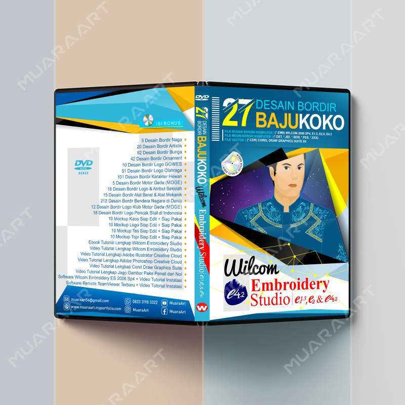 Jual Dvd Bundle Dan Flashdisk Desain Bordir Baju Koko Dan Tutorial Desain Bordir Baju Koko ...