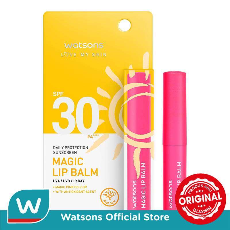 Promo Watsons Daily Protection Sunscreen Magic Lip Balm Spf30 Pa++++ 1 ...