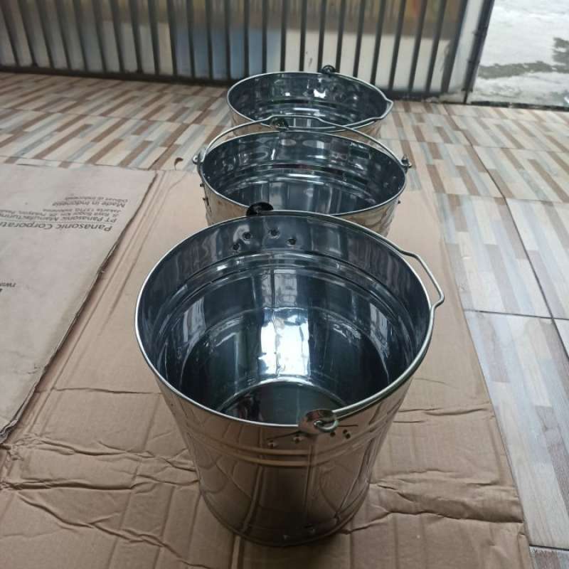 Jual Ember Stainless Tebal Ukuran Diameter 25cm Di Seller Elektro ...