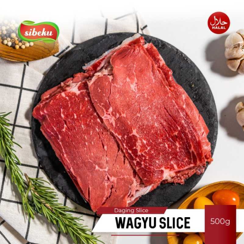 Jual Sibeku Daging Sapi Wagyu Slice Beef Halal & Higienis 500 gram ...