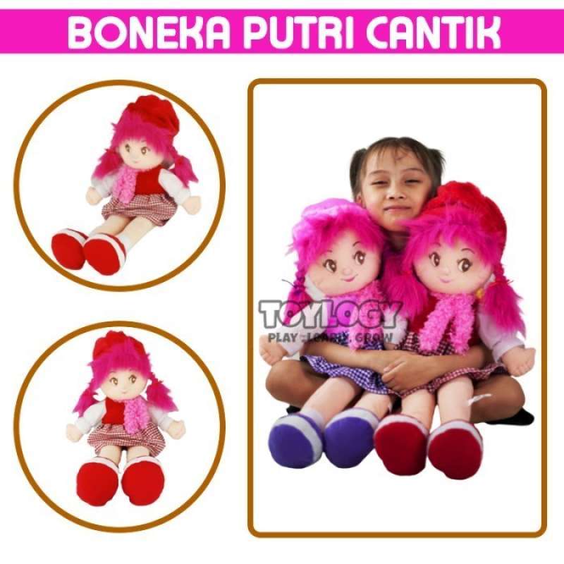 Promo Boneka Besar Jumbo Perempuan Putri Cantik Chella Girl Plush Doll ...