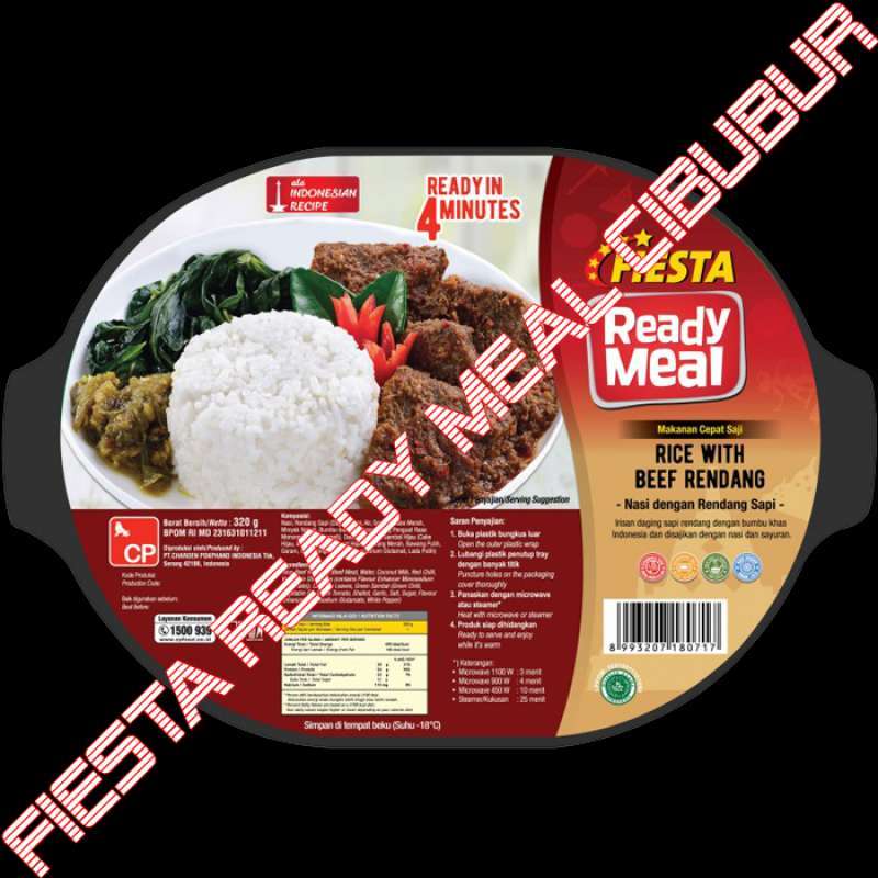 Jual 06 FIESTA READY MEAL - RICE WITH BEEF RENDANG - Nasi dengan ...