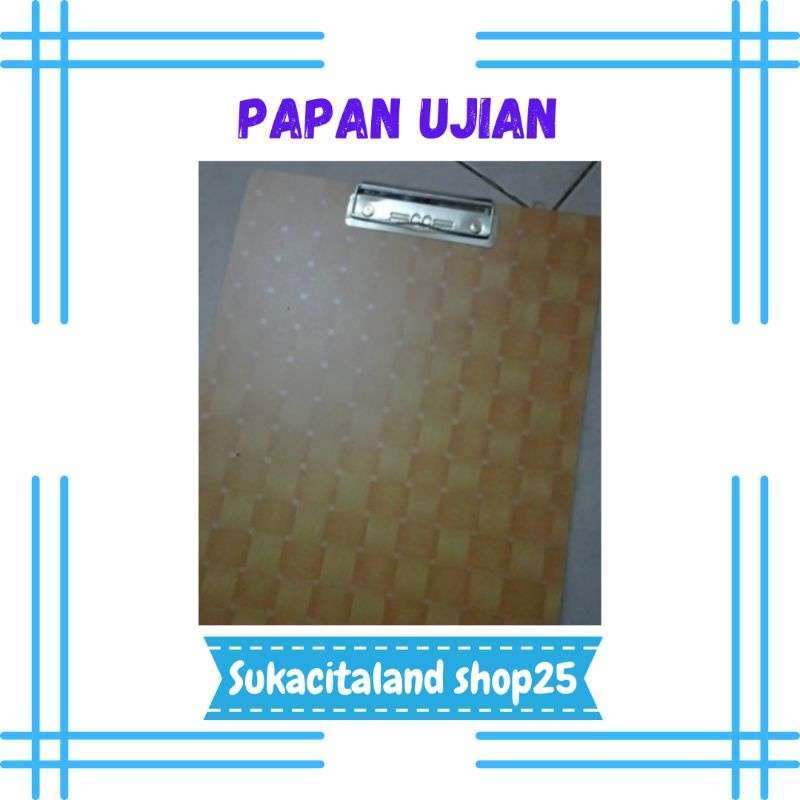 Jual papan ujian | alas kertas (1pcs) di Seller Sukacitaland store id ...