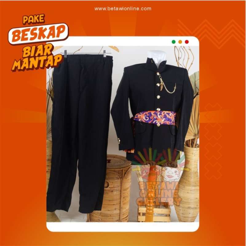 Jual Stelan Beskap Betawi / Jas Betawi / Jas Hitam Formal di Seller selia shop - Pondok Kopi ...