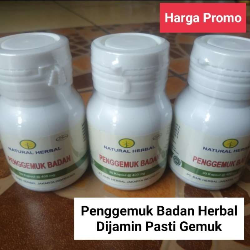 Jual Obat Penggemuk Badan Natural Herbal Original Bikin Gemuk Sehat ...