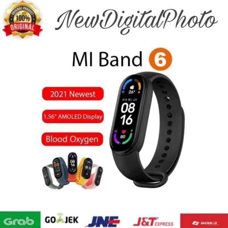 Jual Original Xiaomi Mi Band 6 Amoled Smartwatch Mi Band 6 Global ...