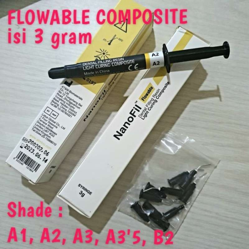 Jual Dental Composite Flow Nanofill Isi 3 Gram - A3'5 Di Seller Zafran ...