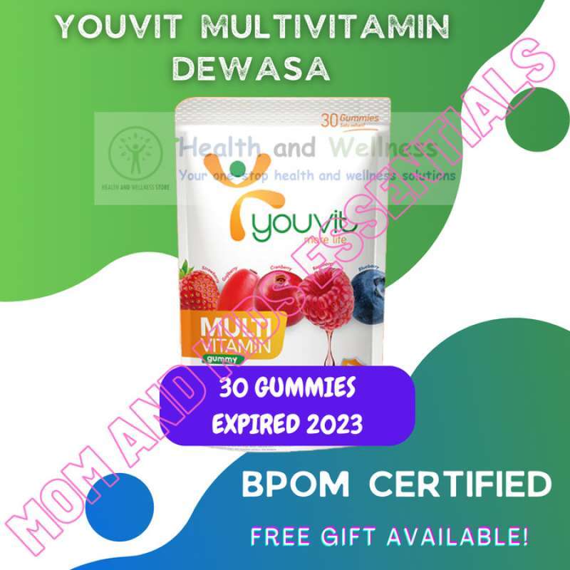 Promo Youvit Multivitamin Dewasa 30 Gummy Tablet Vitamin Berry Adult ...