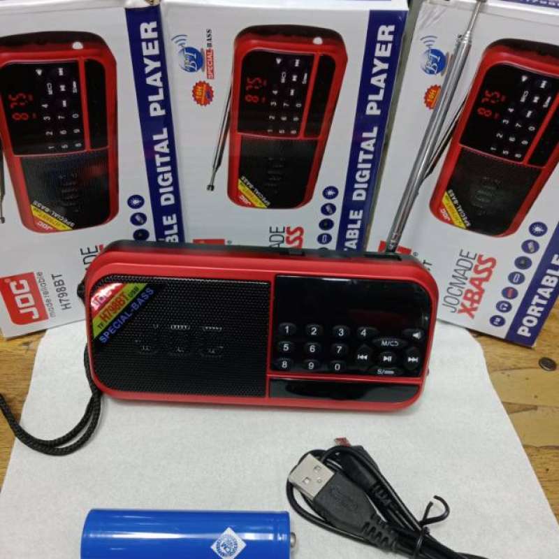 Jual RADIO MINI BLUETOOTH JOC X BAS H798BT SPEAKER DIGITAL PLAYER BISA UNTUK MUROTAL ORIGINAL ...