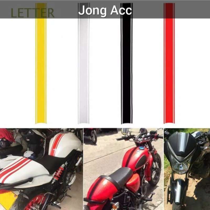 Jual STIKER TANGKI TANK MOTOR MOGE MOTIF GARIS PANJANG 50CM SPORT NINJA ...