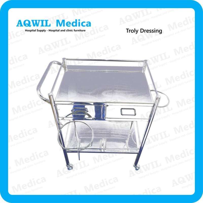 Promo Trolley Dressing Stainless Troly Instrument Medis Rumah Sakit ...
