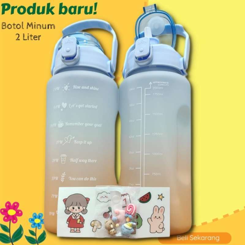Jual Botol Minum 2 Liter Korea 2000Ml Botol Air Minum Korea 2 Liter di ...