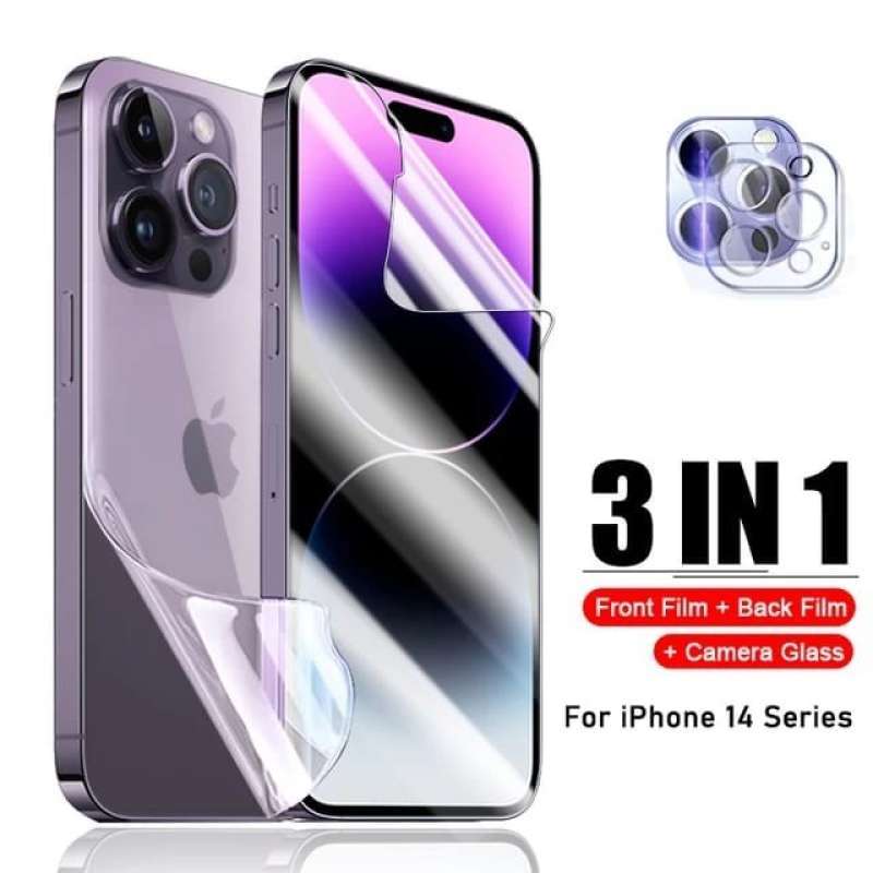 Jual IPHONE 14/ PLUS / PRO / PRO MAX HYDROGEL FRONT & BACK + CAMERA di Seller Nine Point Nine ...