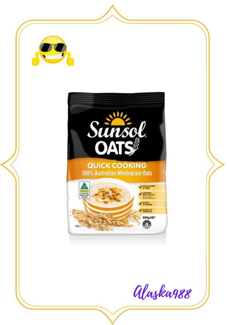 Jual SUNSOL Quick Cooking Australian Wholegrain Oats Instant [500 g] di ...