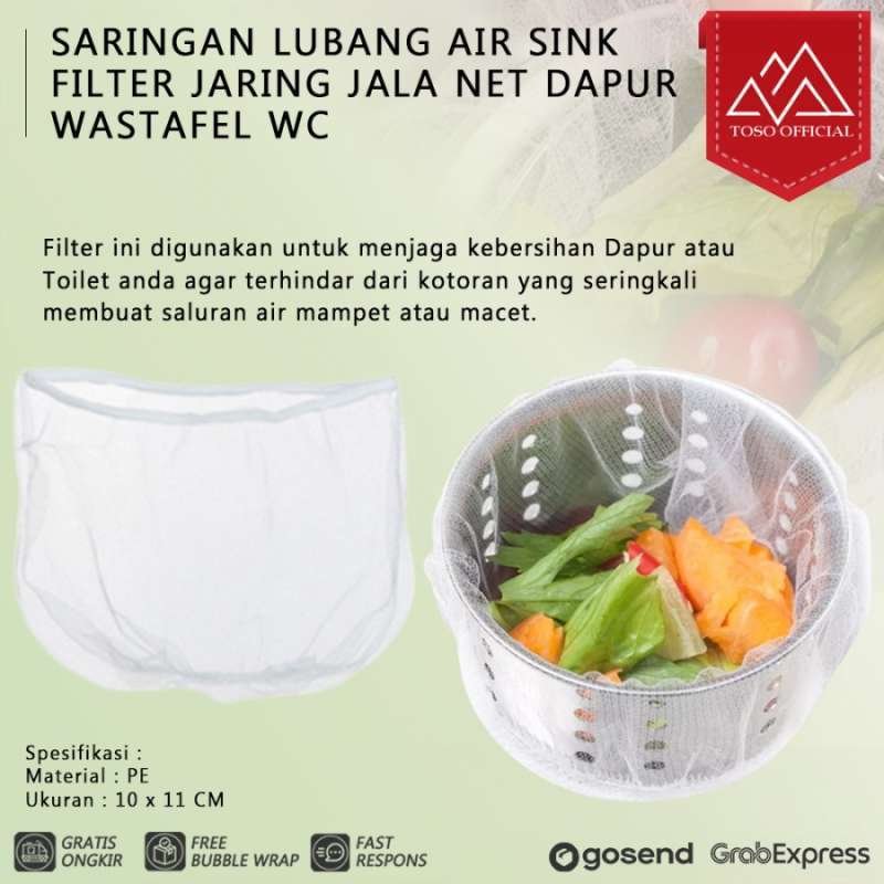 Jual SARINGAN LUBANG AIR SINK FILTER JARING JALA NET DAPUR WASTAFEL WC ...