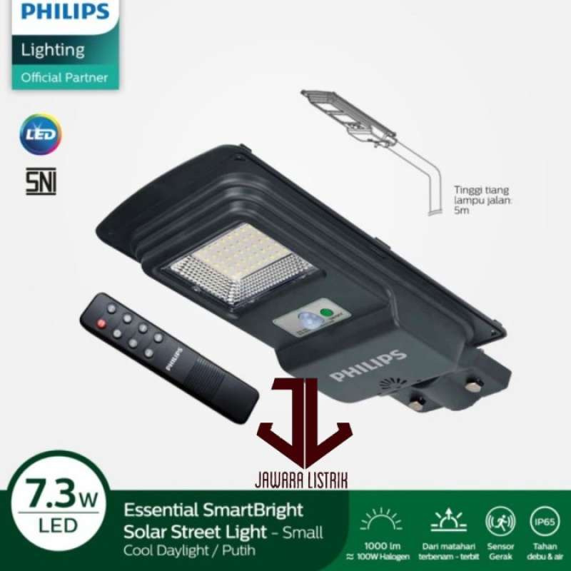 Promo Philips Essential SmartBright Solar Street Light Large 7,3 WATT 7 ...