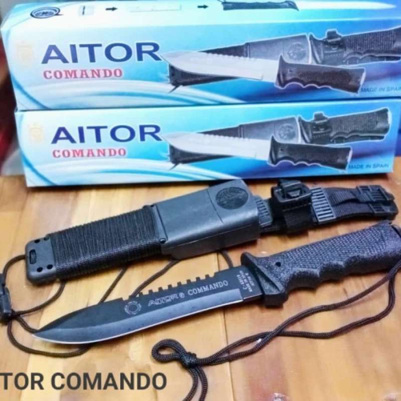 Jual KNIFE AITOR COMMANDO / PISAU SURVIVAL COMMANDO MILITARY di Seller Barbersport - Duri Kepa ...