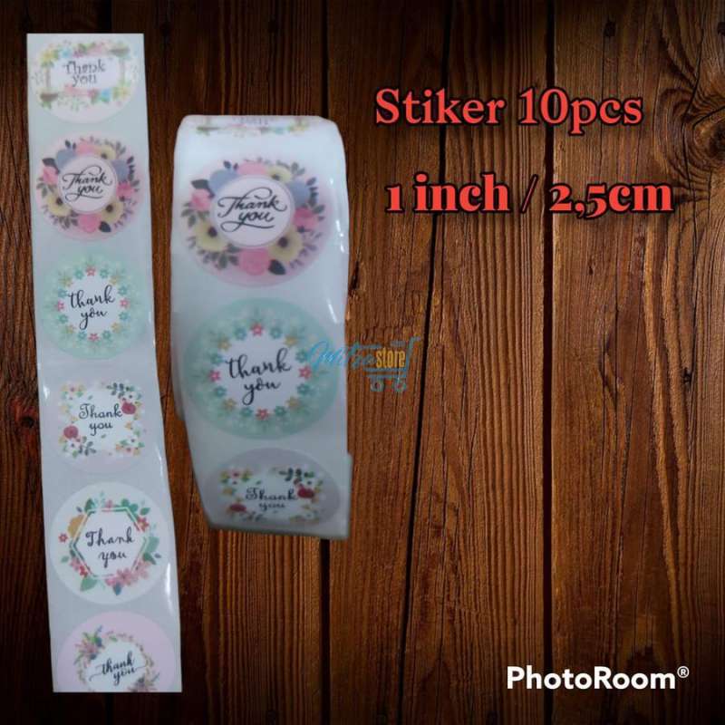 Jual Stiker Label Thank You Sangat Imut Dan Menarik Di Seller Mitra ...