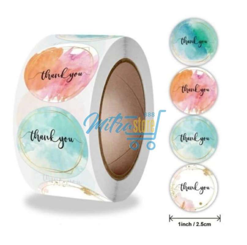 Jual Stiker Label Thank You Sangat Imut Dan Menarik Di Seller Mitra ...