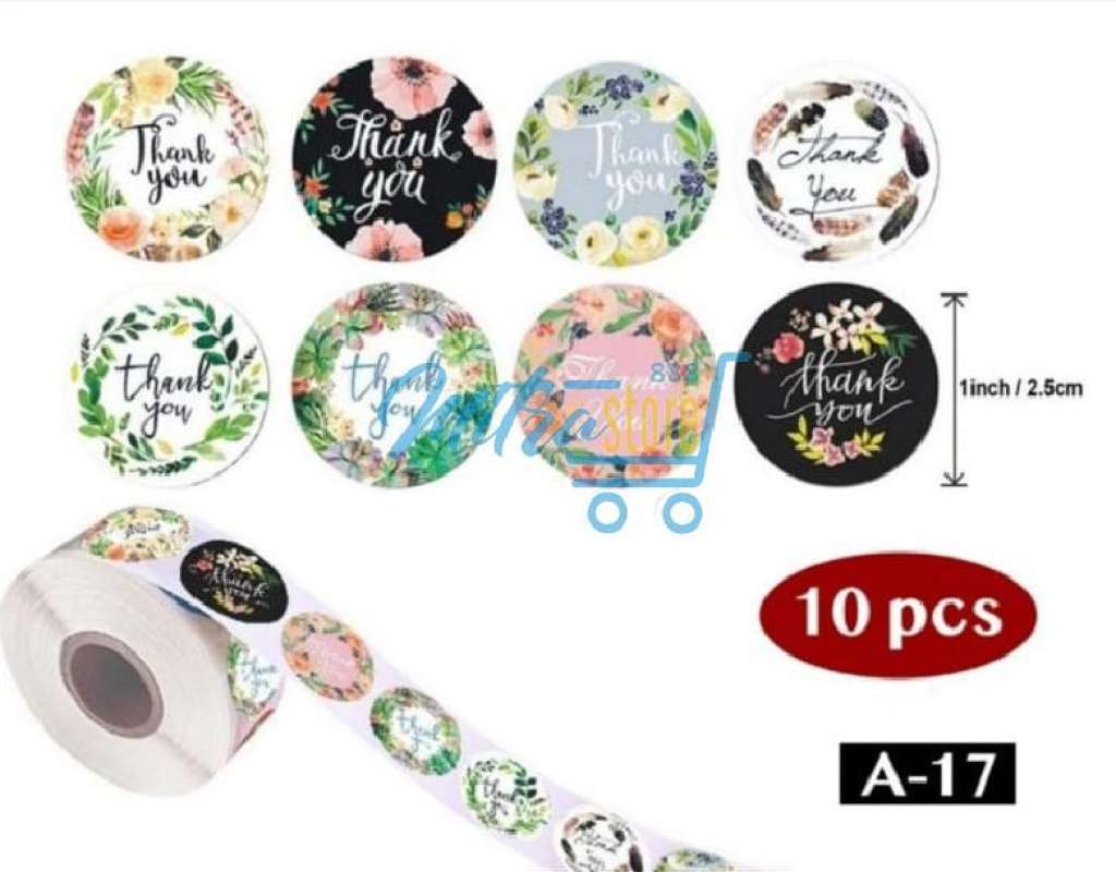 Jual Stiker Label Thank You Sangat Imut Dan Menarik Di Seller Mitra ...