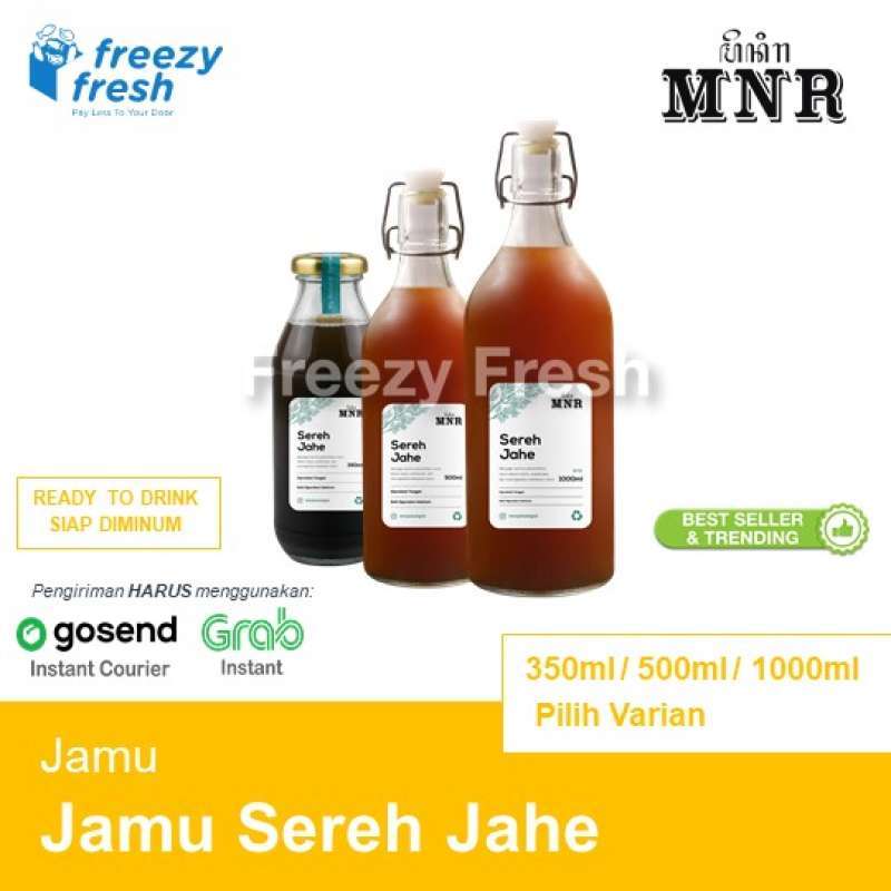 Jual FREEZY FRESH RTC MNR Jamu Sereh Jahe [1000 mL] di Seller Freezy ...