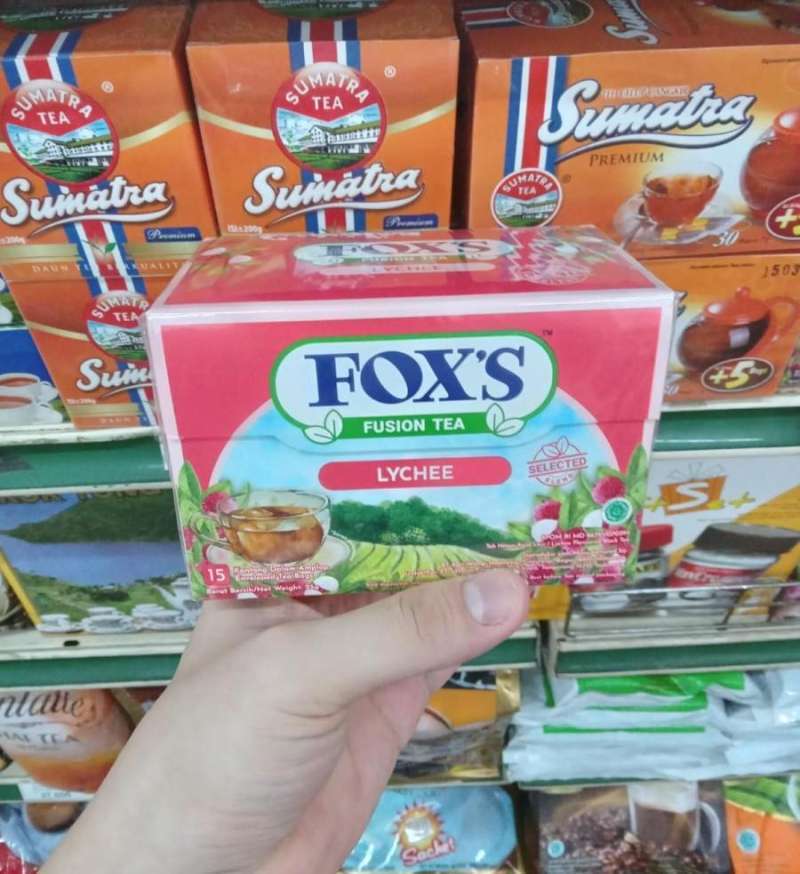 Jual FOX'S FUSION TEA LYCHEE TEH CELUP 15 KANTONG 25g di Seller Adam ...