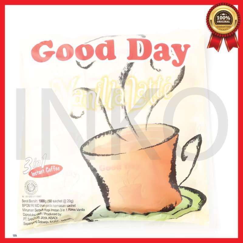 Jual GOOD DAY VANILLA LATTE 3IN1 INSTANT COFFEE KOPI BAG 50X20GR di ...
