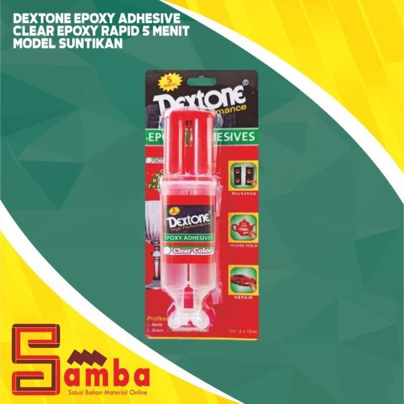 Promo Dextone Epoxy Rapid Suntik Adhesive Clear 5 Menit Diskon 29% di ...
