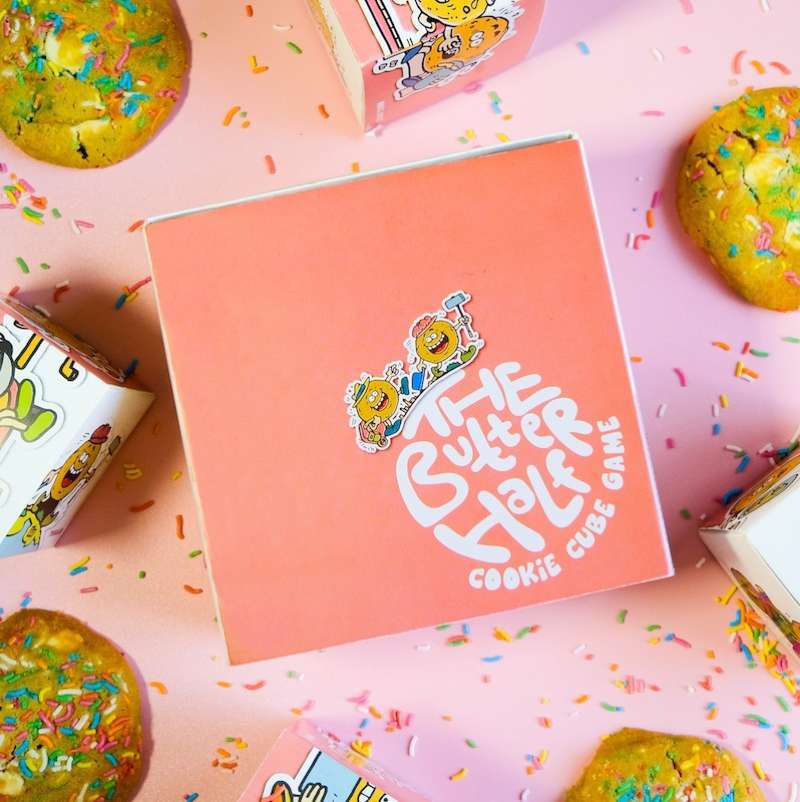 Jual The Butter Half Cookie Cube Game - 8 assorted medium soft cookies ...