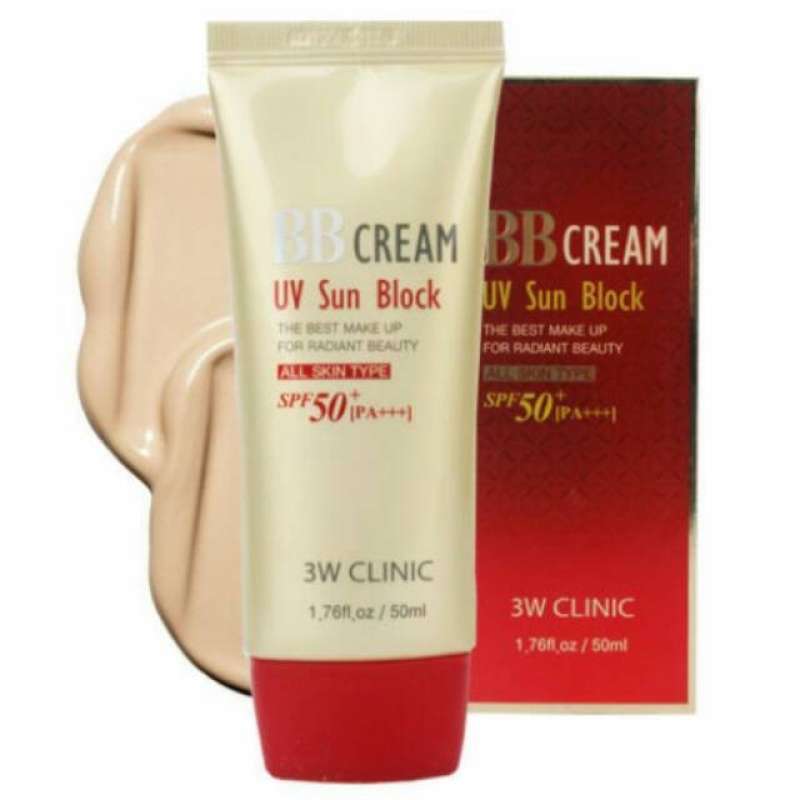 Jual 3W Clinic Bb Cream Uv Sun Block Spf50 + Pa +++ 50Ml di Seller BEAUTY STOREE - Kota Jakarta ...