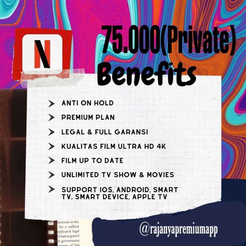 Promo Netflix Private 1 Bulan 4 Layar UHD 4K Diskon 67% di Seller ...