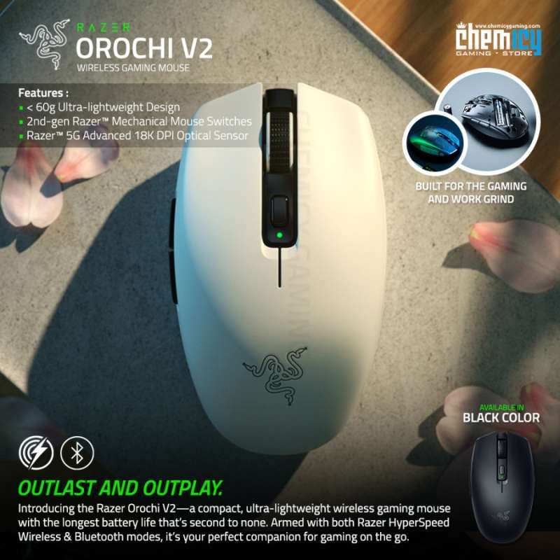 Jual Razer Orochi V2 Ultra Lightweight Wireless Gaming Mouse di Seller ...