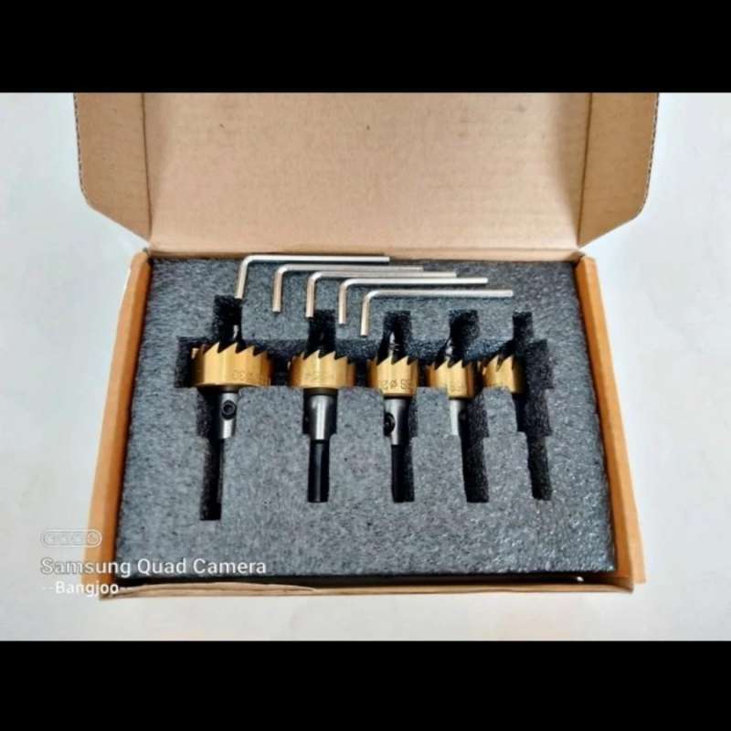 Jual Holesaw Hole Saw Besi Set 5pcs Mata Bor Lubang Besi Metal Di ...