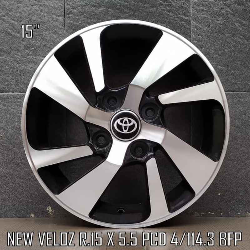 Jual Velg VELOZ R.15 OEM [4 PCS] - Silver - Black di Seller VTR ...