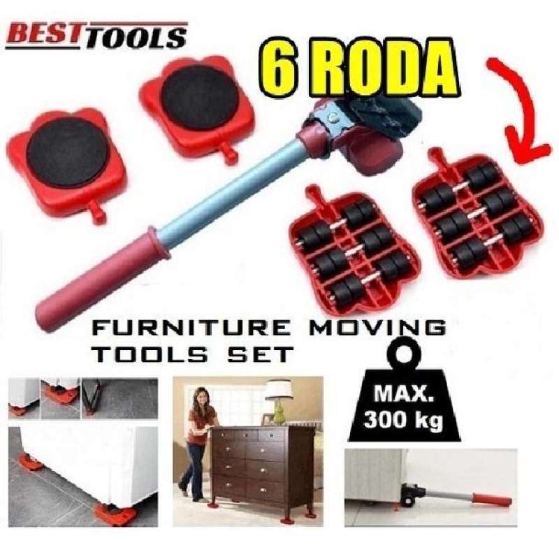 Jual NEW Moving tool set 6 roda 300kg Trolley Lifter 6 Wheels 300kg di ...