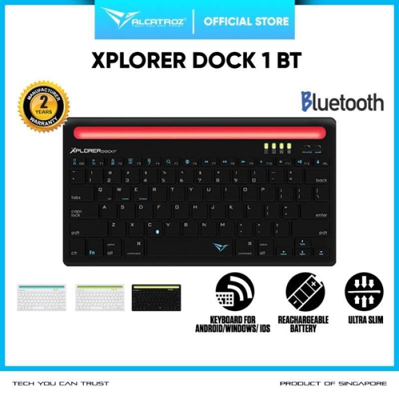 Promo Alcatroz Xplorer Dock 1 BT multi-device wireless keyboard dengan ...